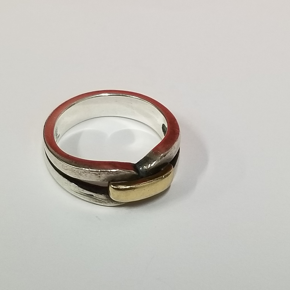 James Avery Enduring Bond Sterling Silver 14k Gold Ri… - Gem